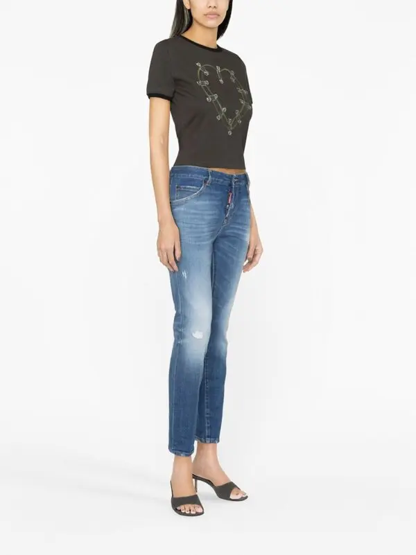 Dsquared2 Logo-plaque Tapered Jeans