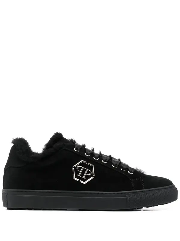 Philipp Plein Logo-plaque Leather Sneakers