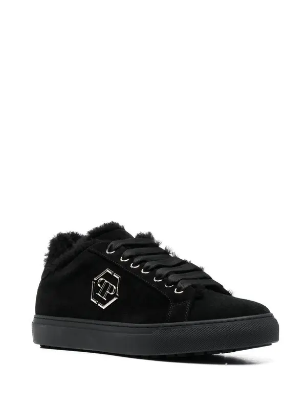 Philipp Plein Logo-plaque Leather Sneakers