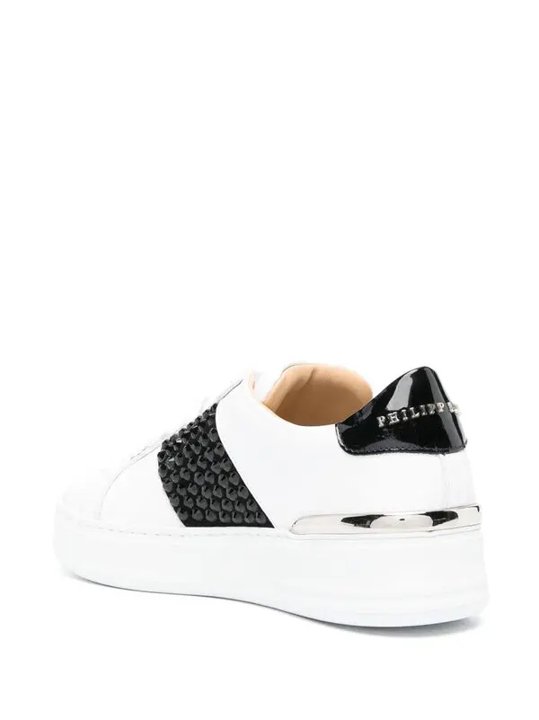Philipp Plein Logo-lettering Leather Sneakers