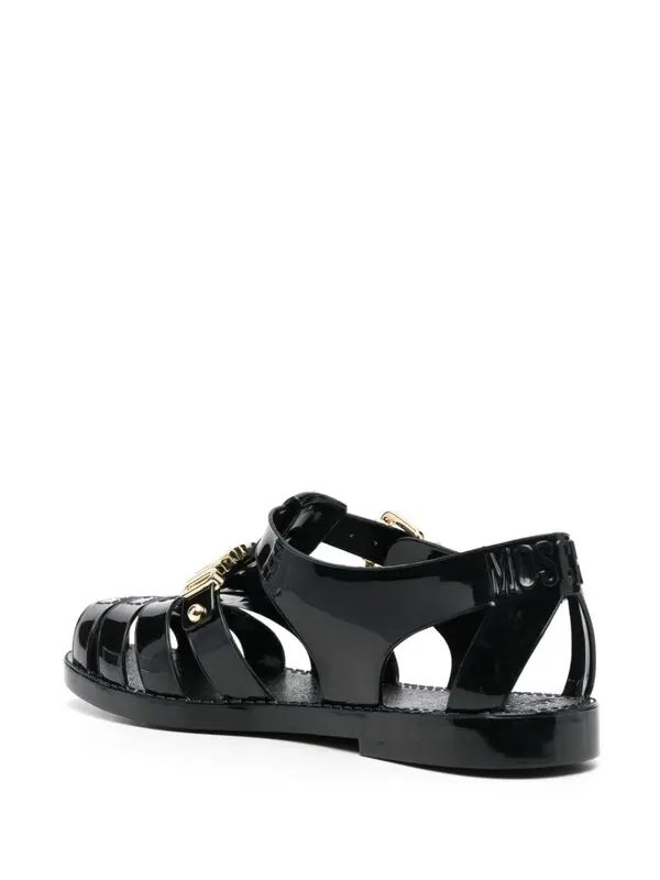 Moschino Logo-plaque Caged Sandals