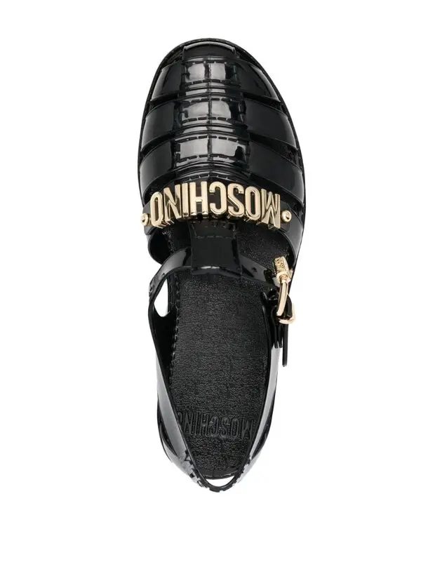 Moschino Logo-plaque Caged Sandals