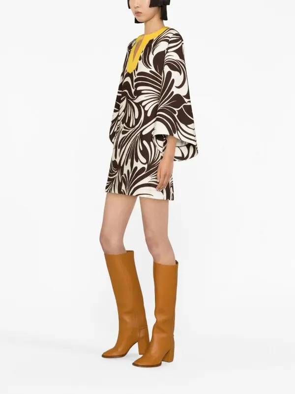 La DoubleJ Kaftan Mini Printed Dress