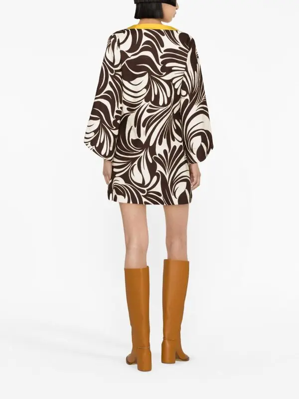 La DoubleJ Kaftan Mini Printed Dress