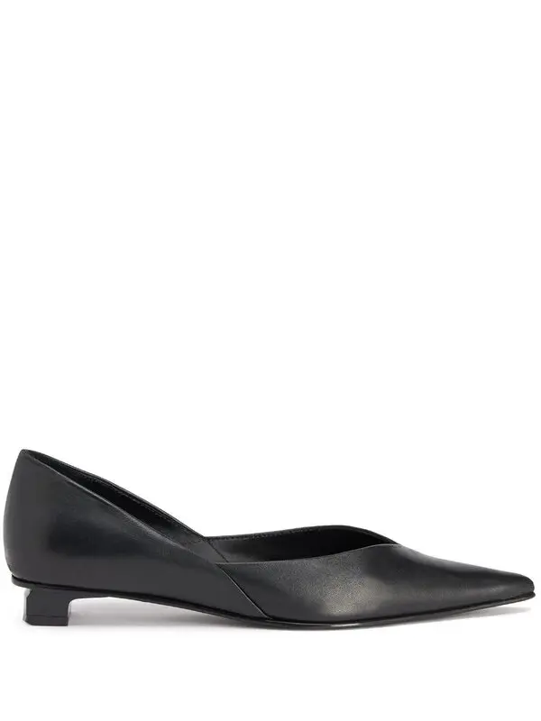 Ami Leather Pointed Pumps