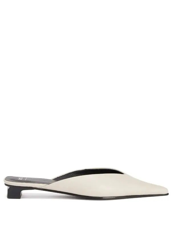 AMI Paris Point-toe Leather Mules