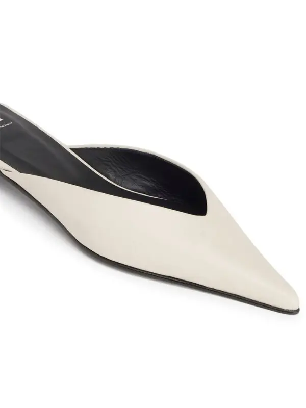 AMI Paris Point-toe Leather Mules