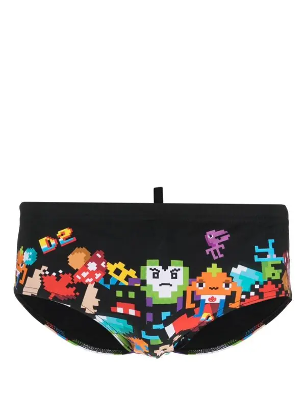 Dsquared2 X Pac-man Briefs - Black