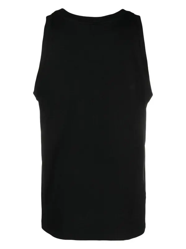 Dolce & Gabbana Logo-embroidered Tank Top - Black
