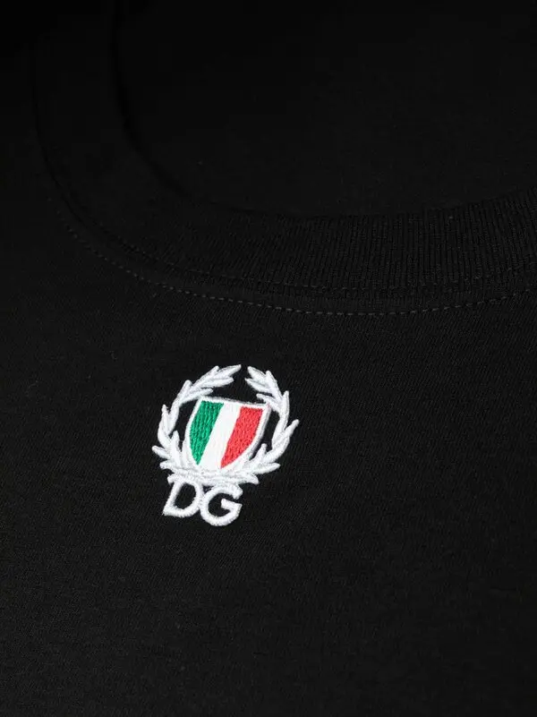 Dolce & Gabbana Logo-embroidered Tank Top - Black