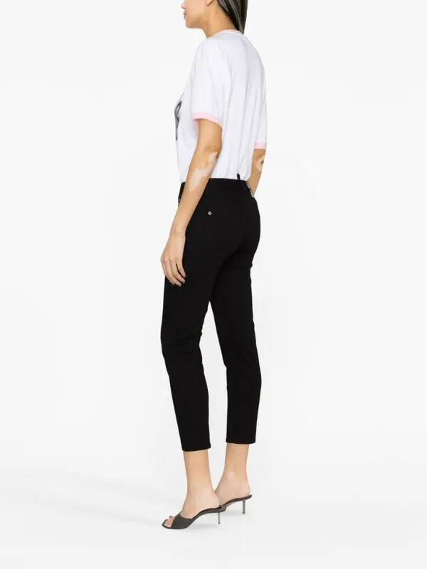 Dsquared2 Logo-plaque Tapered Jeans - Black