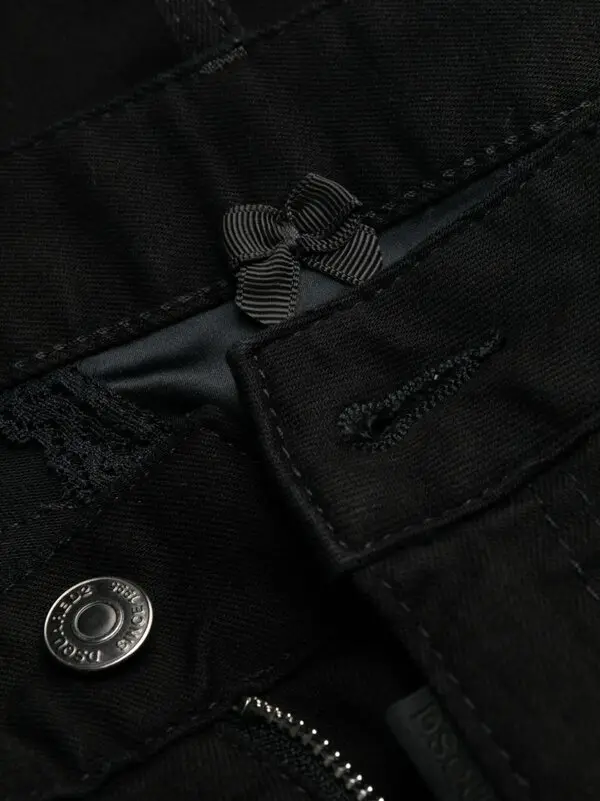 Dsquared2 Logo-plaque Tapered Jeans - Black