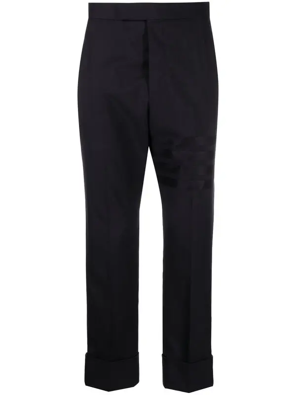 Thom Browne Cropped 4-bar Stripe Trousers