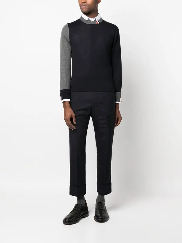 Thom Browne Cropped 4-bar Stripe Trousers