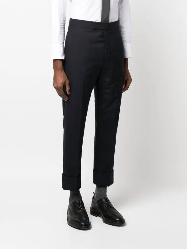 Thom Browne Cropped 4-bar Stripe Trousers