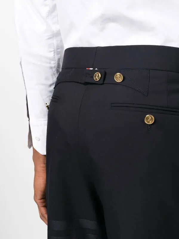 Thom Browne Cropped 4-bar Stripe Trousers