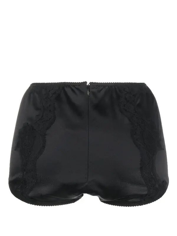 Dolce & Gabbana Lace-detail Zipped Briefs - Black