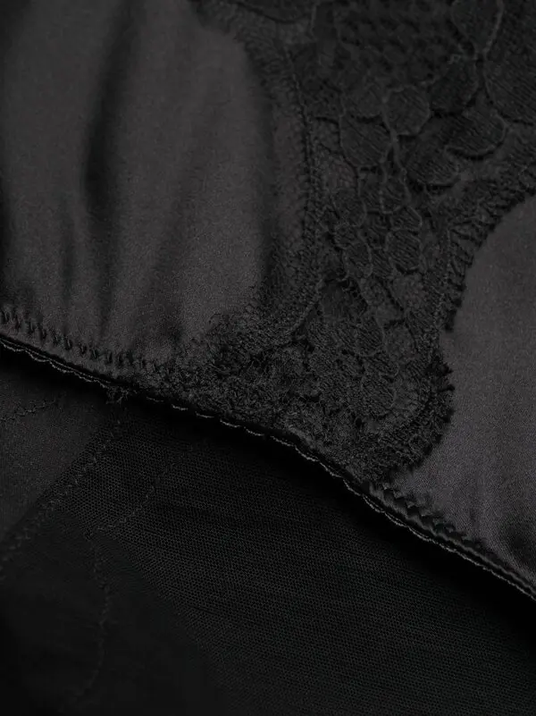 Dolce & Gabbana Lace-detail Zipped Briefs - Black
