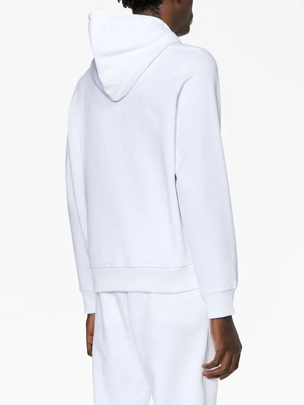 DIESEL® S-ginn-hood-div Logo-appliqué Hoodie - White