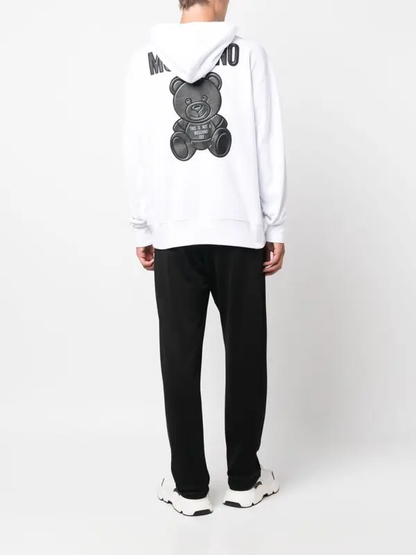 Moschino Teddy-print Cotton Hoodie