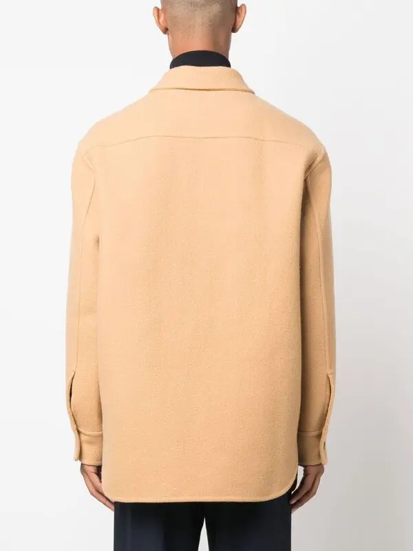 JIL SANDER Button-up Long-sleeved Shirt Jacket - Neutrals