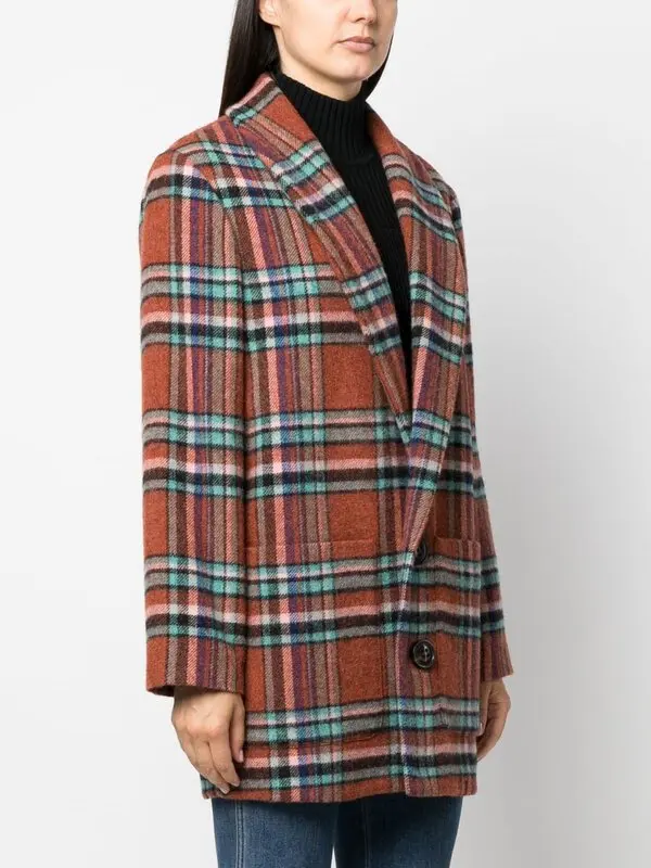 Dsquared2 Check-pattern Wool Coat