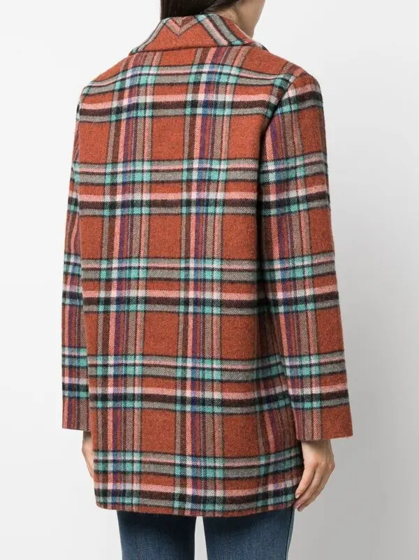 Dsquared2 Check-pattern Wool Coat