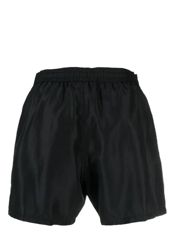Balmain Logo-print Swim Shorts - Black