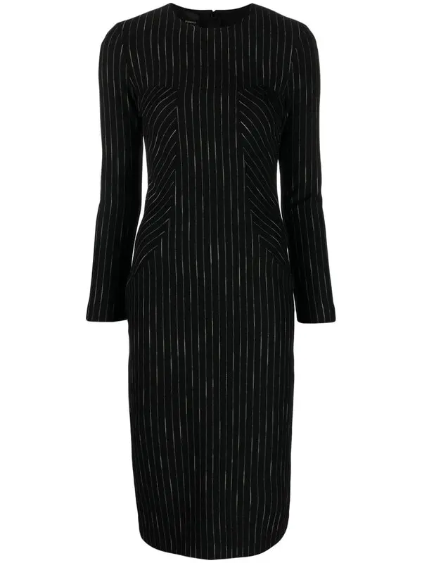 Pinko Striped Midi Dress