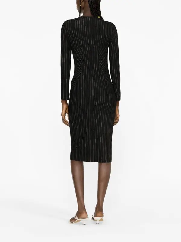Pinko Striped Midi Dress