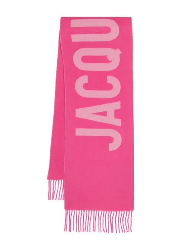 Jacquemus L'echarpe Virgin-wool Scarf - Pink