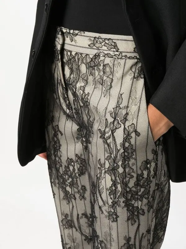 Moschino Lace Straight-leg Trousers