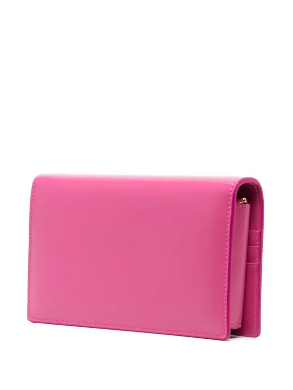 Dolce & Gabbana Dg-logo Leather Phone Bag - Pink