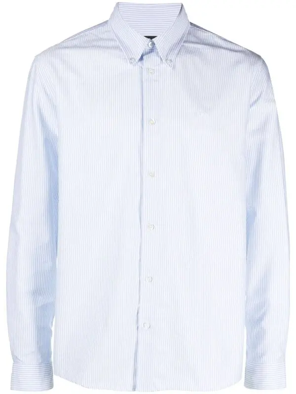 A.p.c. Striped Cotton Shirt - Blue
