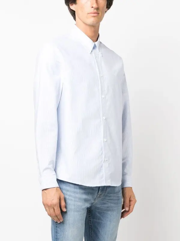 A.p.c. Striped Cotton Shirt - Blue