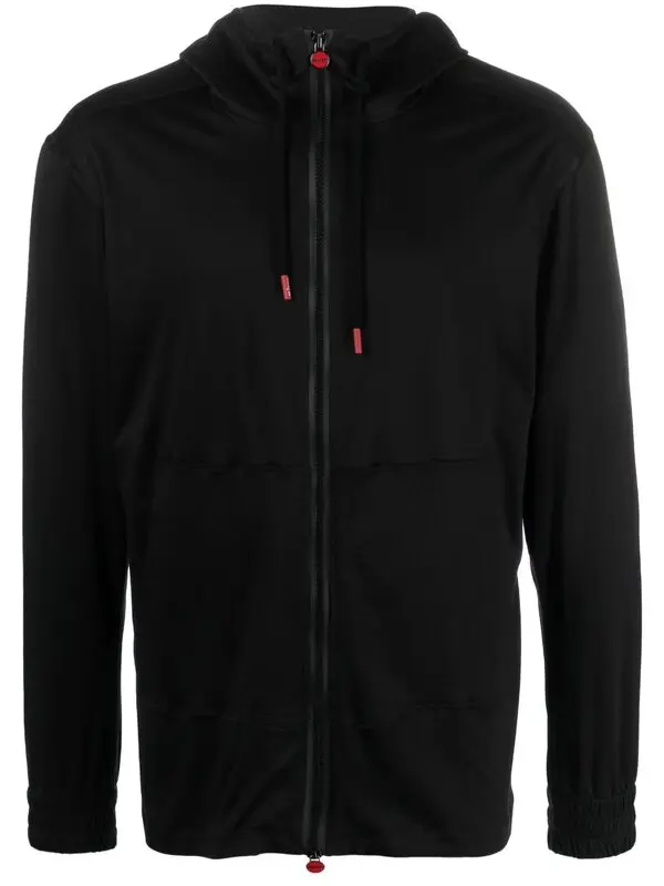 Kiton Logo-charm Hooded Jacket - Black