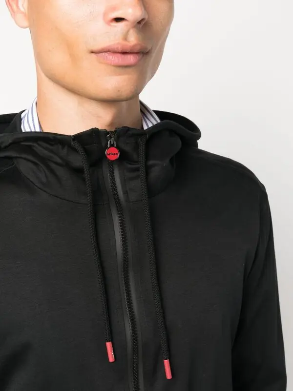 Kiton Logo-charm Hooded Jacket - Black