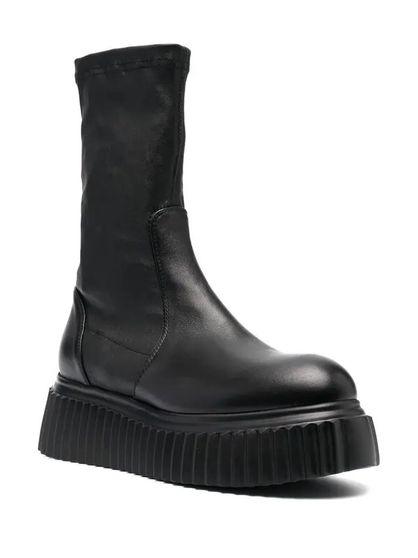Agl Milagros 65mm Round-toe Boots Black Editorialist