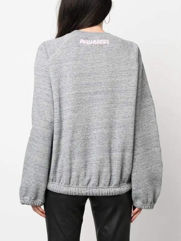 Dsquared2 Slogan-print Long-sleeve Sweatshirt