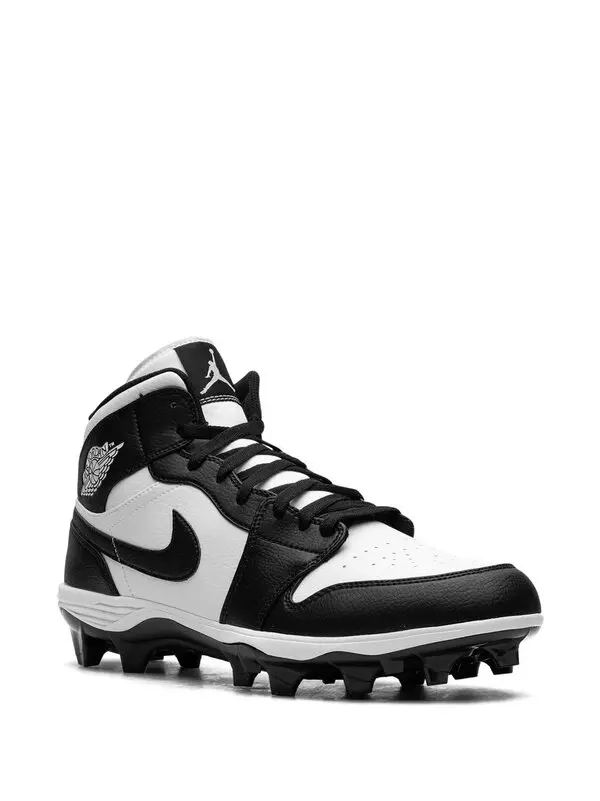 JORDAN Air 1 Mid Panda Cleats - Black