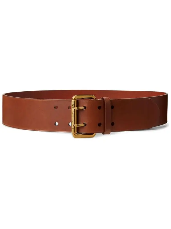 Ralph Lauren Logo-engraved Leather Belt - Brown
