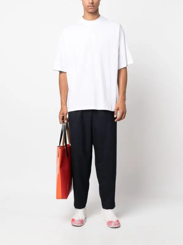 Marni Tapered-leg Wool Trousers - Blue
