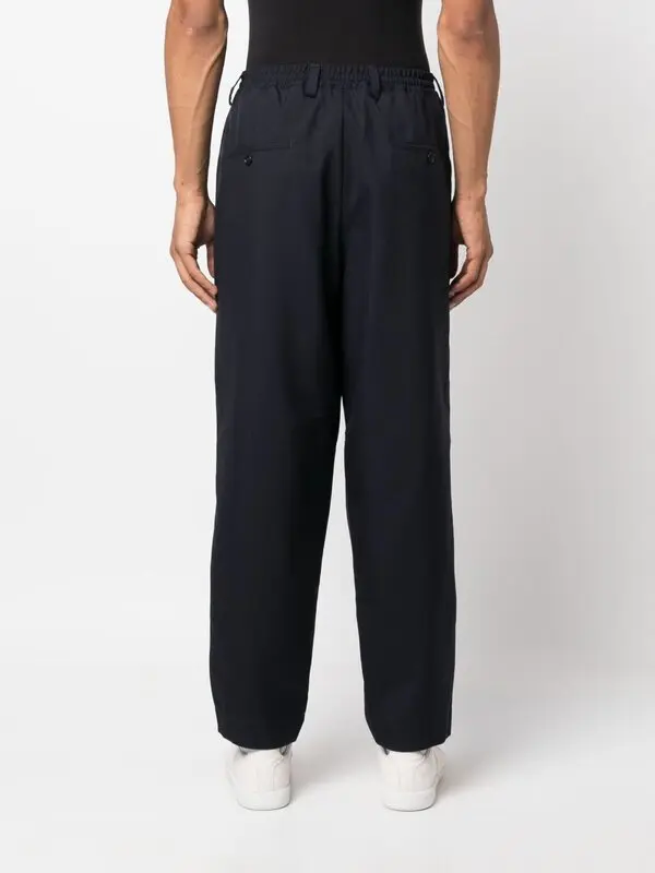 Marni Tapered-leg Wool Trousers - Blue