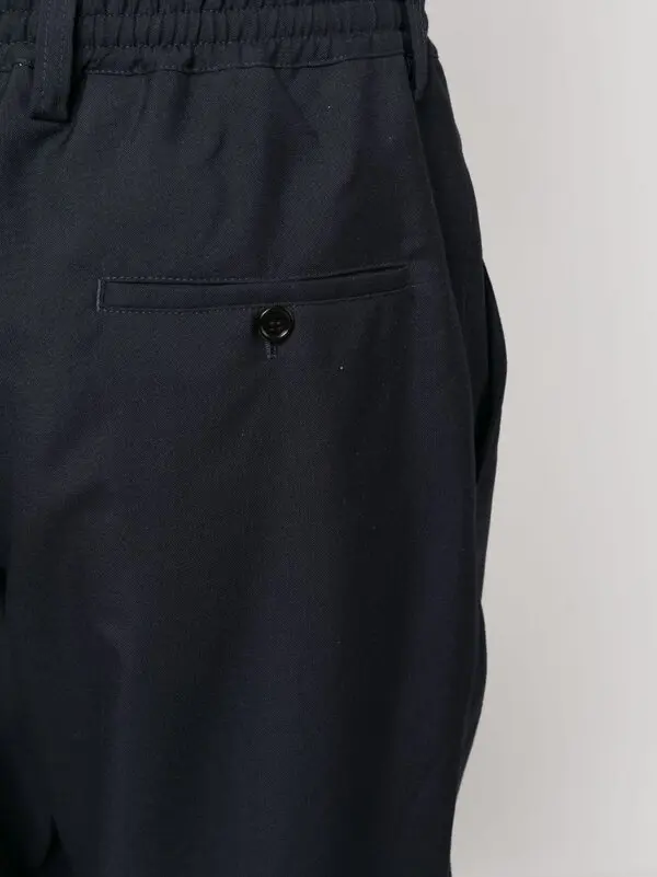 Marni Tapered-leg Wool Trousers - Blue