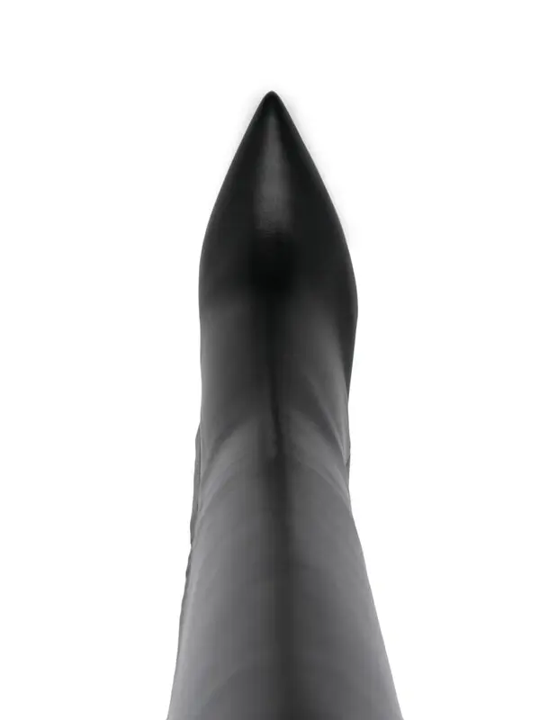 GIANVITO ROSSI 90mm Point-toe Leather Boots