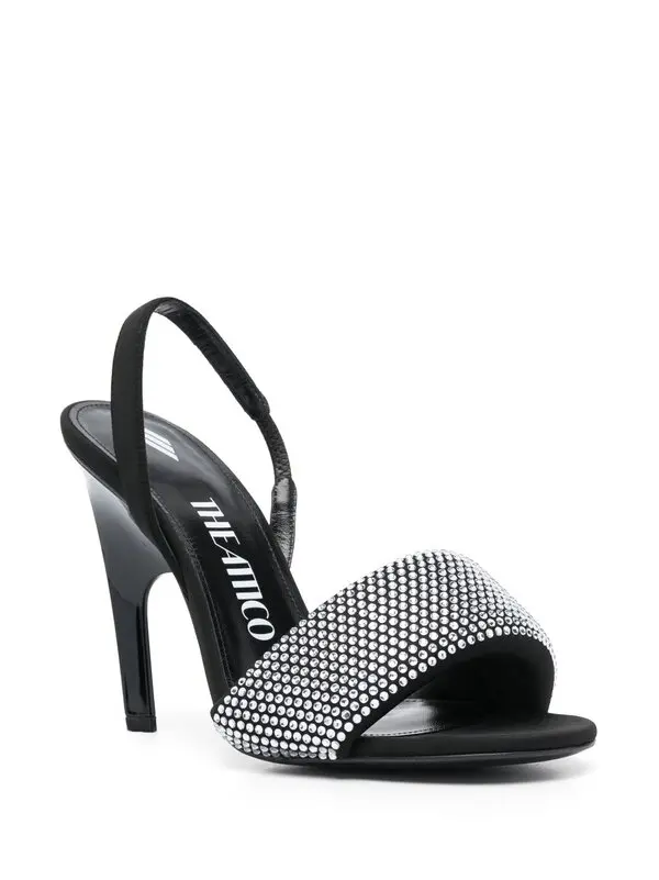 Attico Rem 105mm Crystal-embellished Sandals