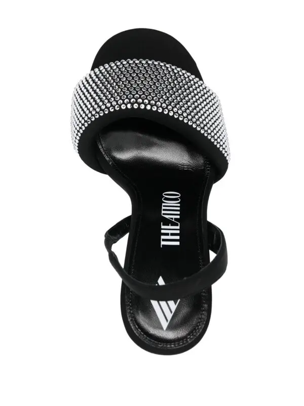 Attico Rem 105mm Crystal-embellished Sandals