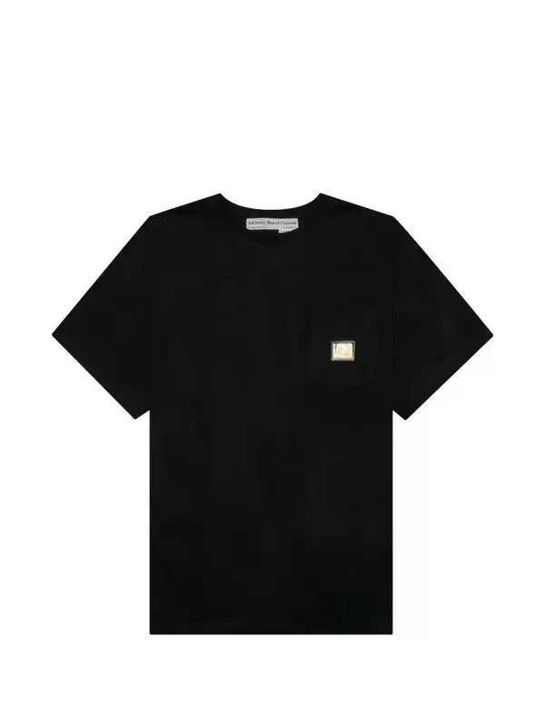 ADVISORY BOARD CRYSTALS Short-sleeve Chest-pocket T-shirt - Black