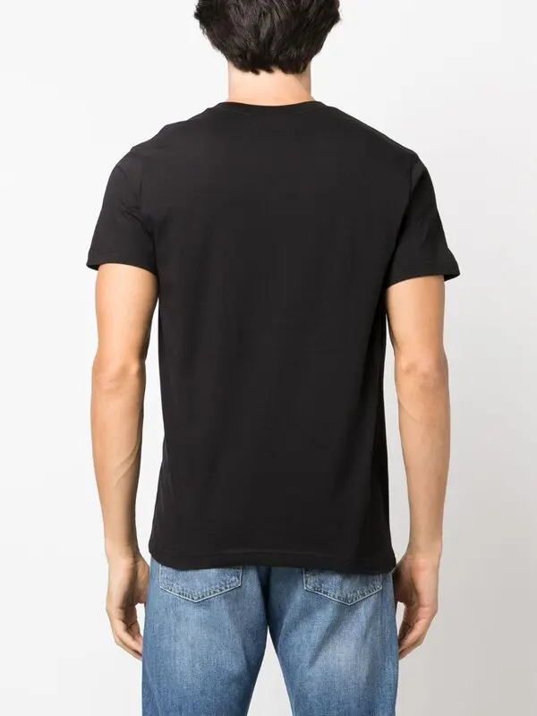 Versace Logo-print Short-sleeved T-shirt - Black