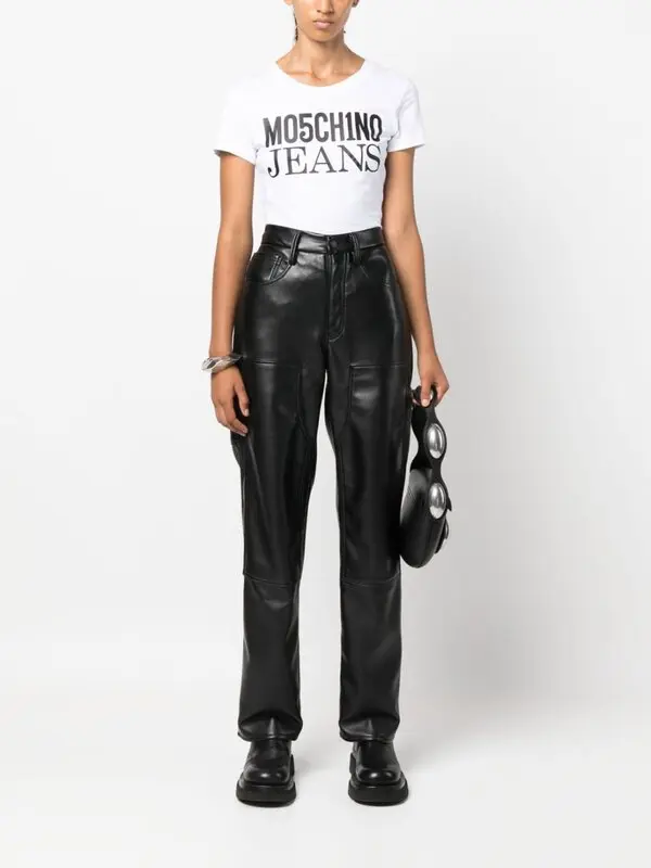 Moschino Logo Print Cotton T-shirt